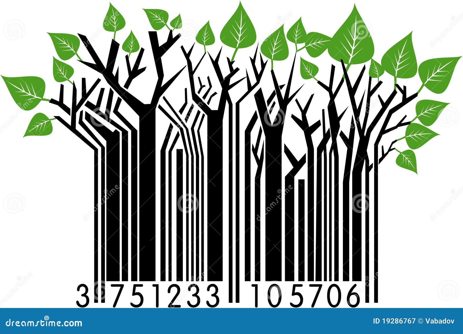 Spring Barcode stock vector. Illustration of scan, label - 19286767