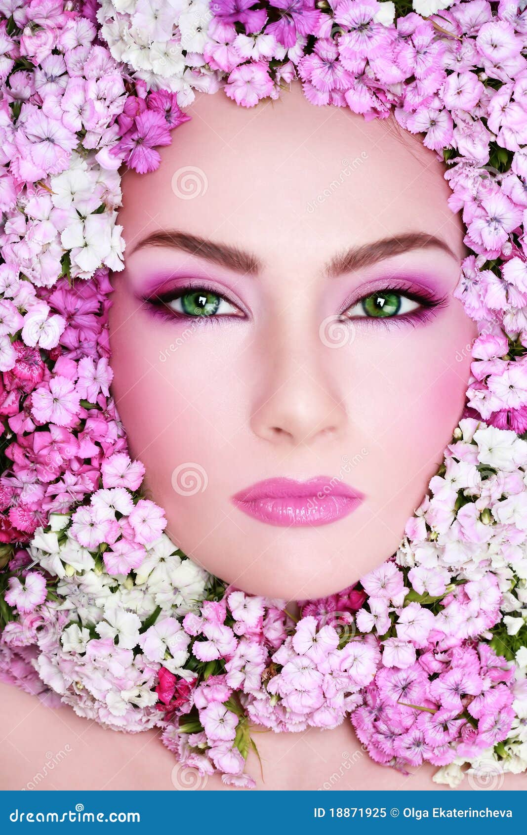 Spring beauty stock image. Image of complexion, lovely - 18871925
