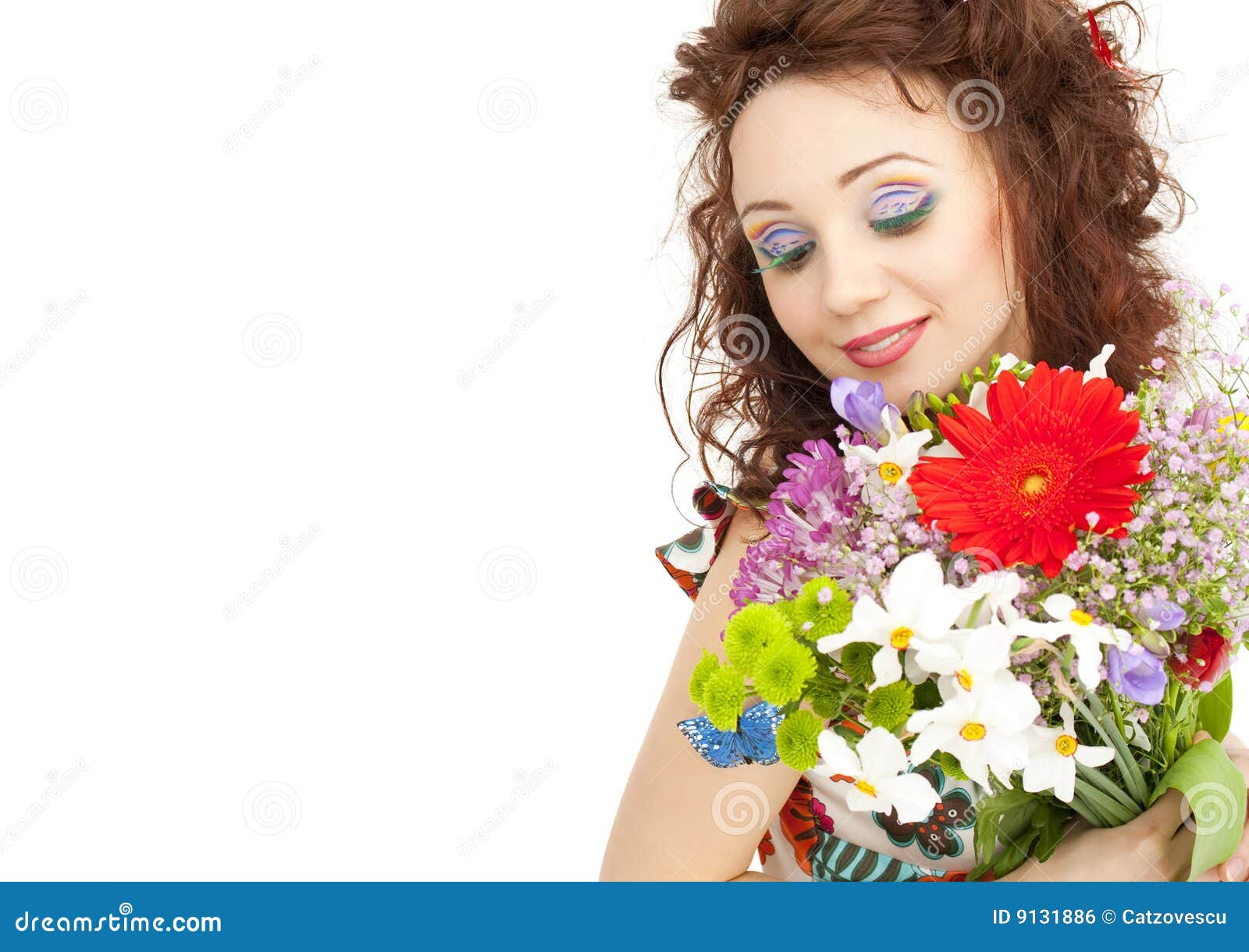 Spring beauty stock photo. Image of face, spring, floral - 9131886