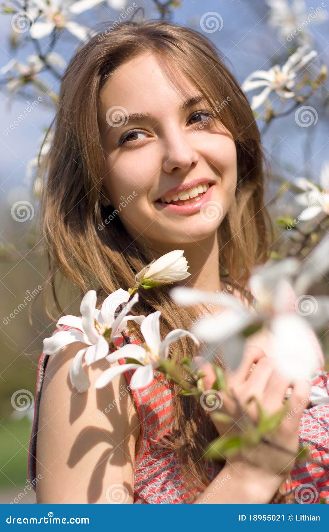Spring Beauty in Nature with Flowers. Stock Image - Image of away ...