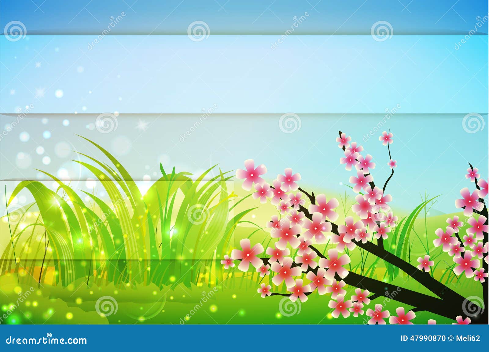 Spring bg stock vector. Illustration of nature, decoration - 47990870