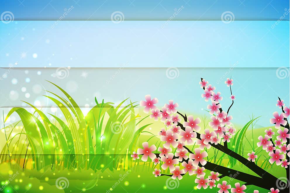 Spring bg stock vector. Illustration of nature, decoration - 47990870