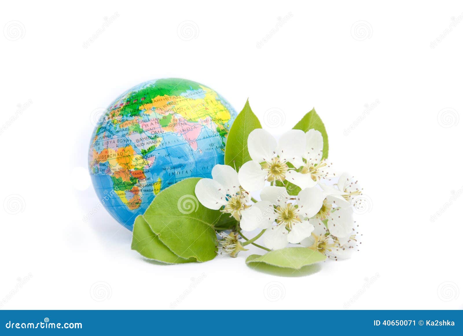 Spring blooming earth stock image. Image of blue, geography - 40650071