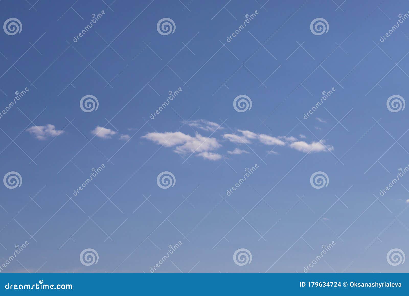 Spring Blue Sky with Clouds. Background of Blue Sky Stock Photo - Image ...
