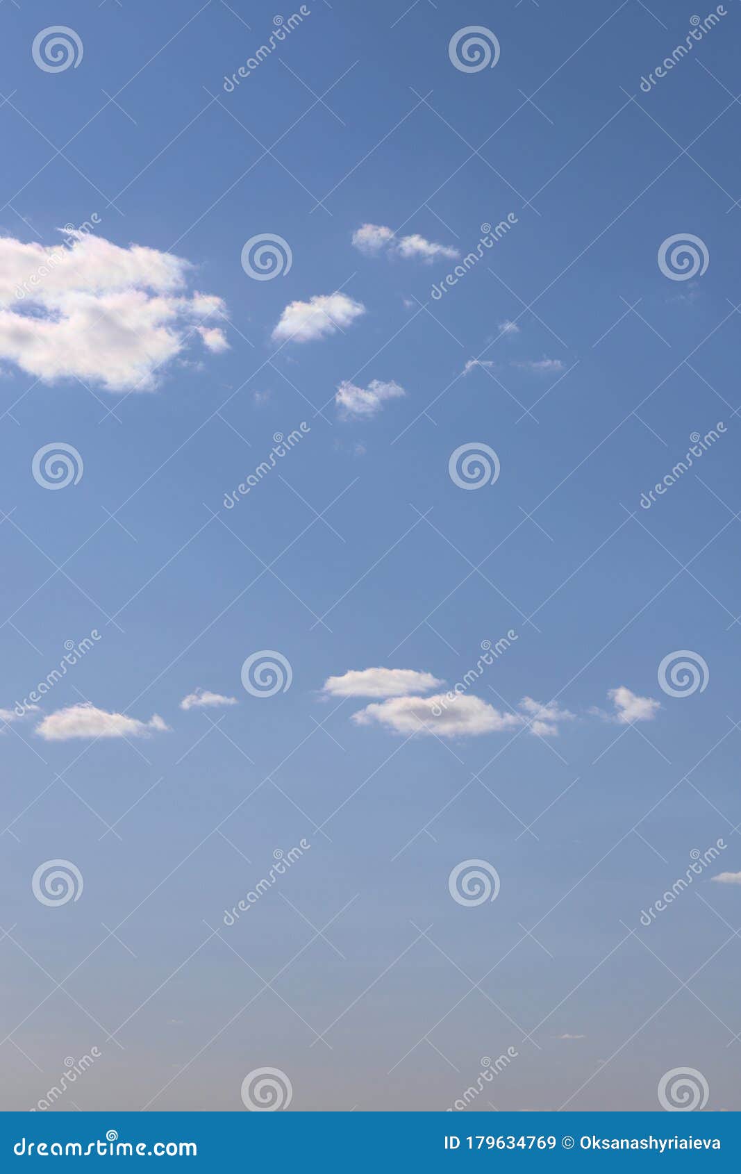 Spring Blue Sky with Clouds. Background of Blue Sky Stock Image - Image ...