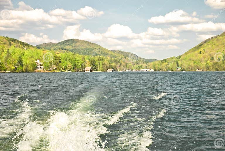 Spring Boat Ride/Mountains/Sky Stock Photo - Image of hues, burton: 9120086
