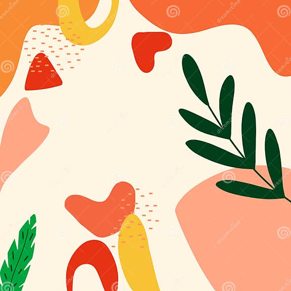 Spring Border Background Border Background Dengan Elemen Pegas Stock ...