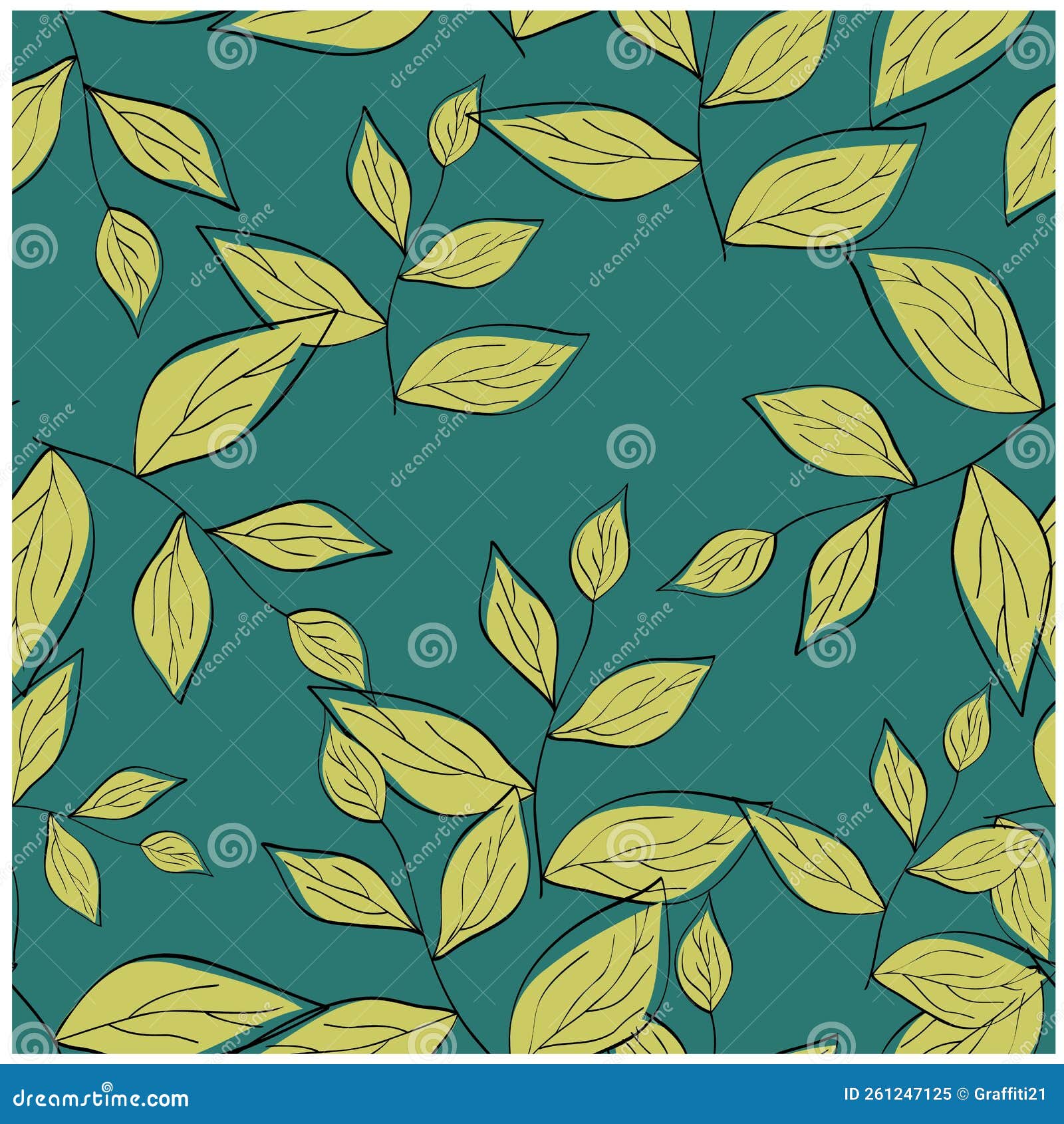 Spring Botanical Print. Vector Retro Floral Seamless Pattern. Seamless ...