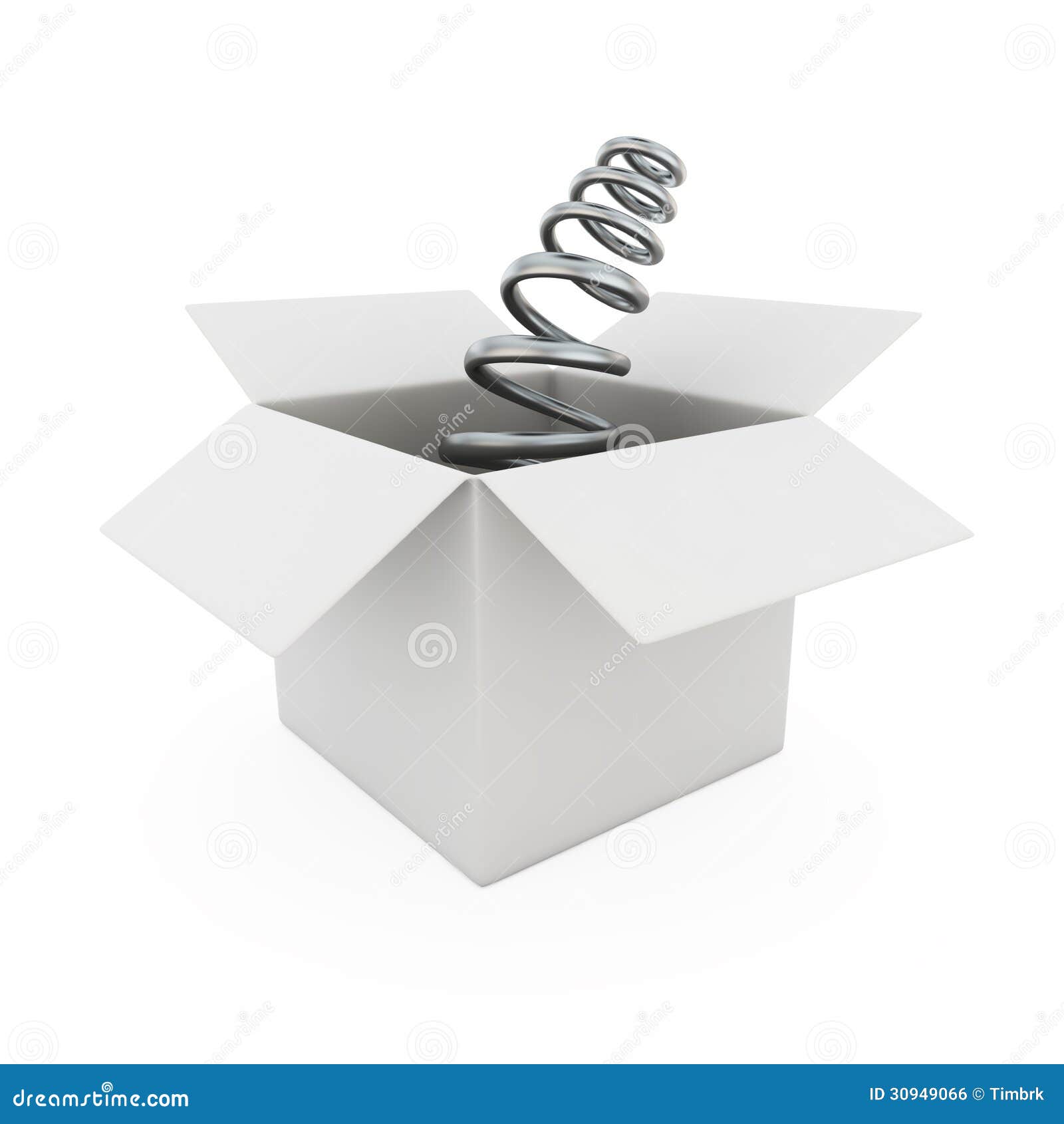 Spring in box stock illustration. Illustration of birthday - 30949066