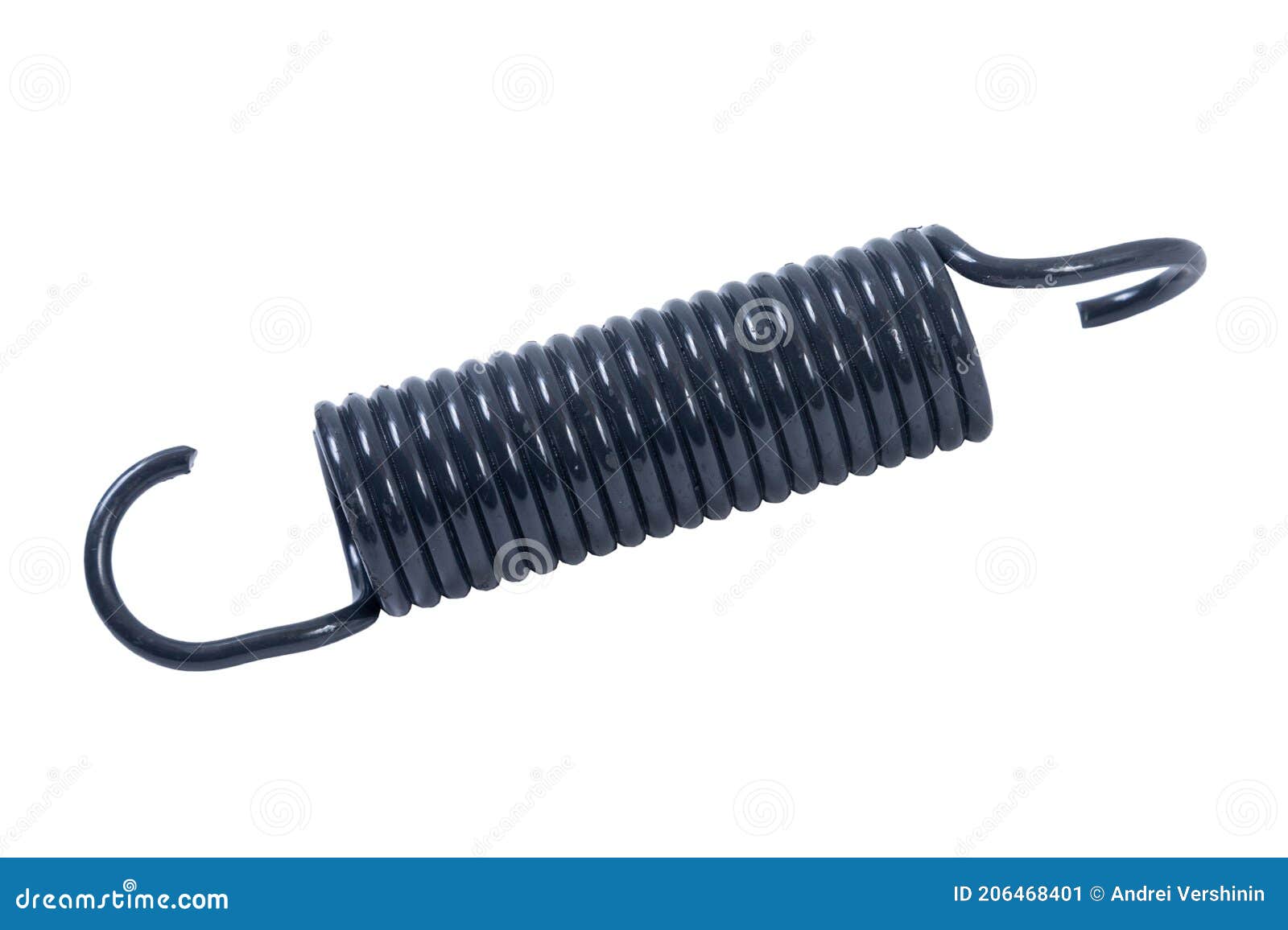 Spring of Brake Drum Coupling Pads on an Isolated White Background ...