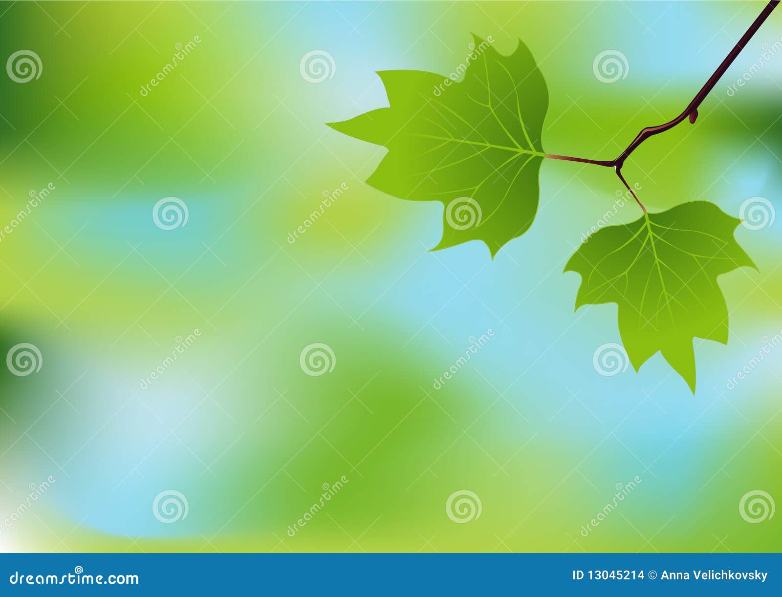 Spring branch background stock illustration. Illustration of forest ...