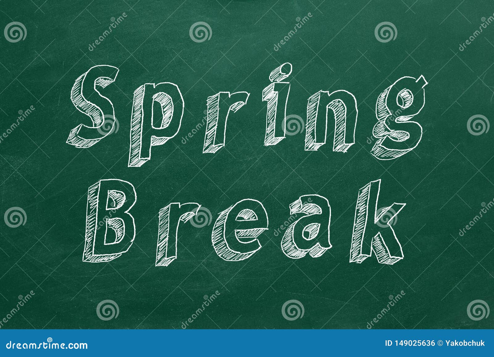 Spring Break stock illustration. Illustration of drawing - 149025636
