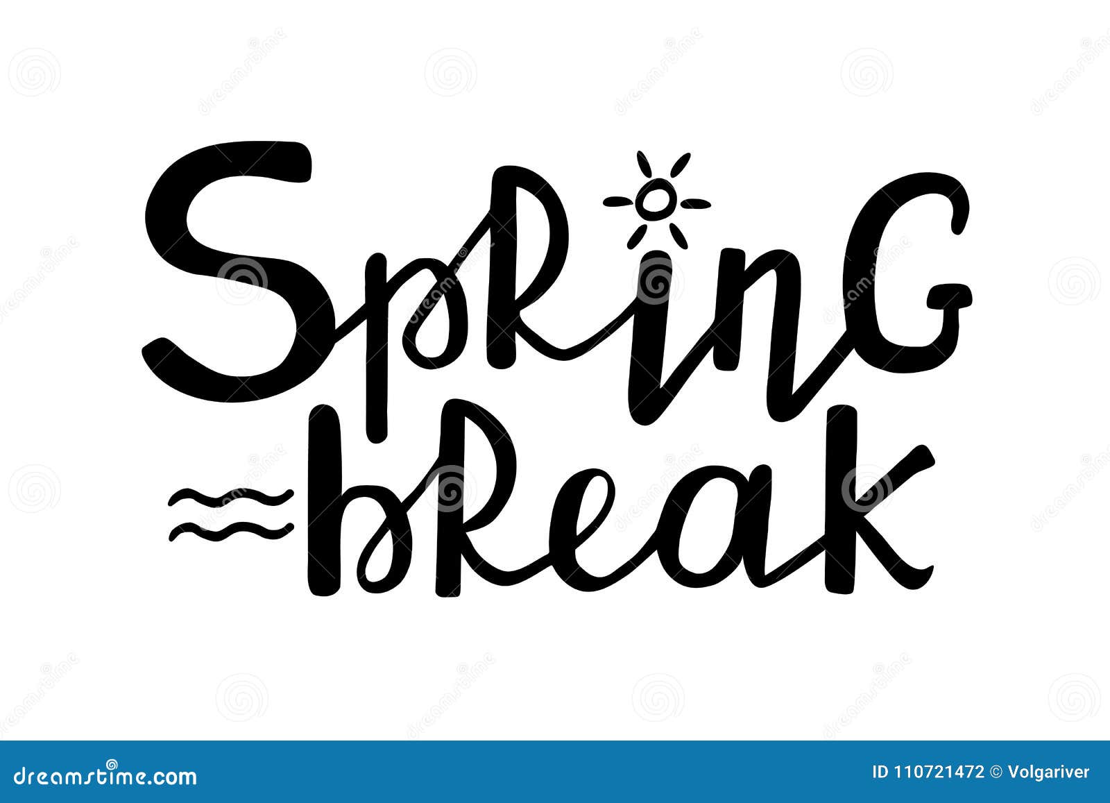 Spring Break Design Elements Stock Illustrations – 119 Spring Break ...