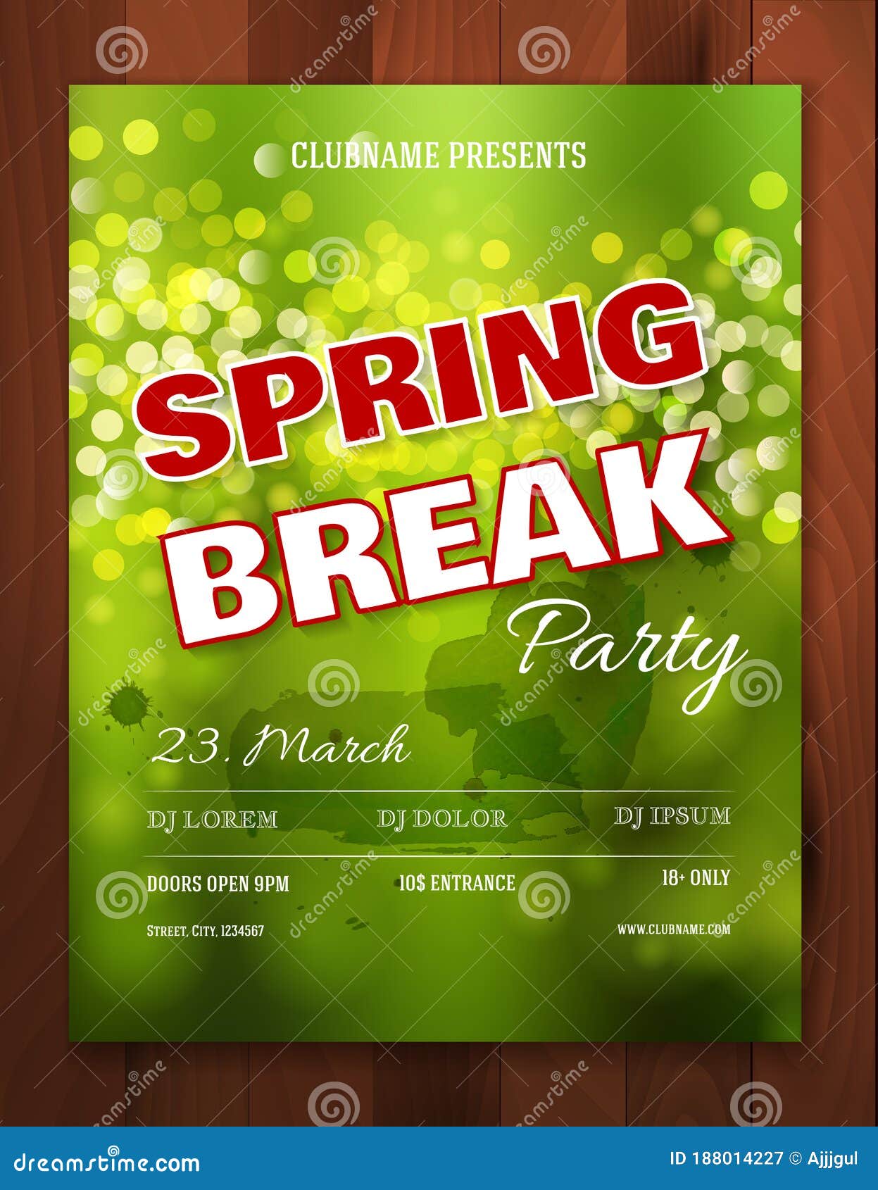 Spring break party stock illustration. Illustration of sunny - 188014227