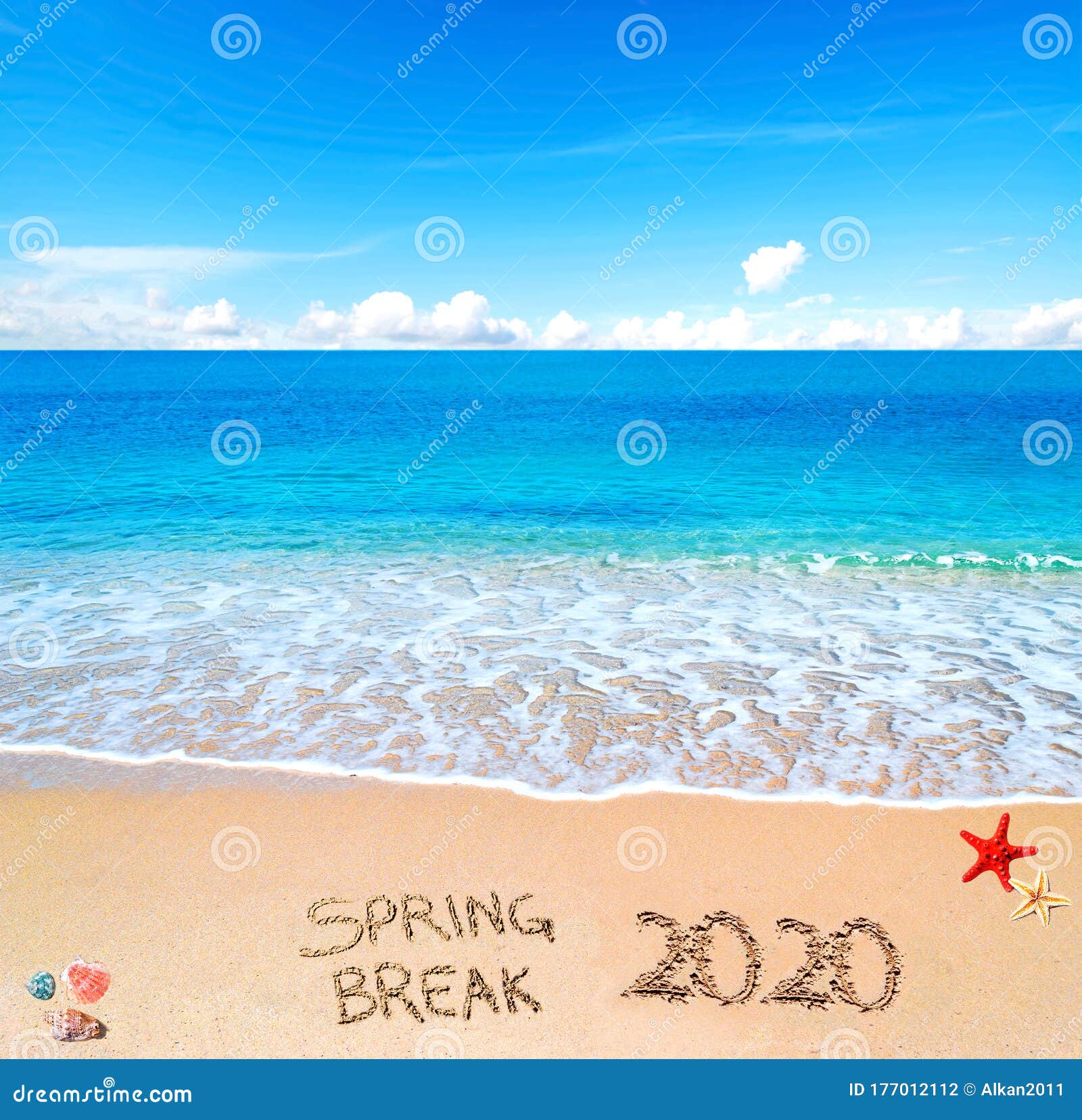 Spring Break 2020 on the Sand Stock Photo - Image of break, tourism ...