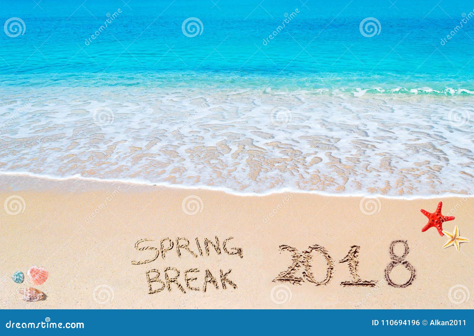 Spring Break 2018 on the Sand Stock Photo - Image of beach, tropical ...