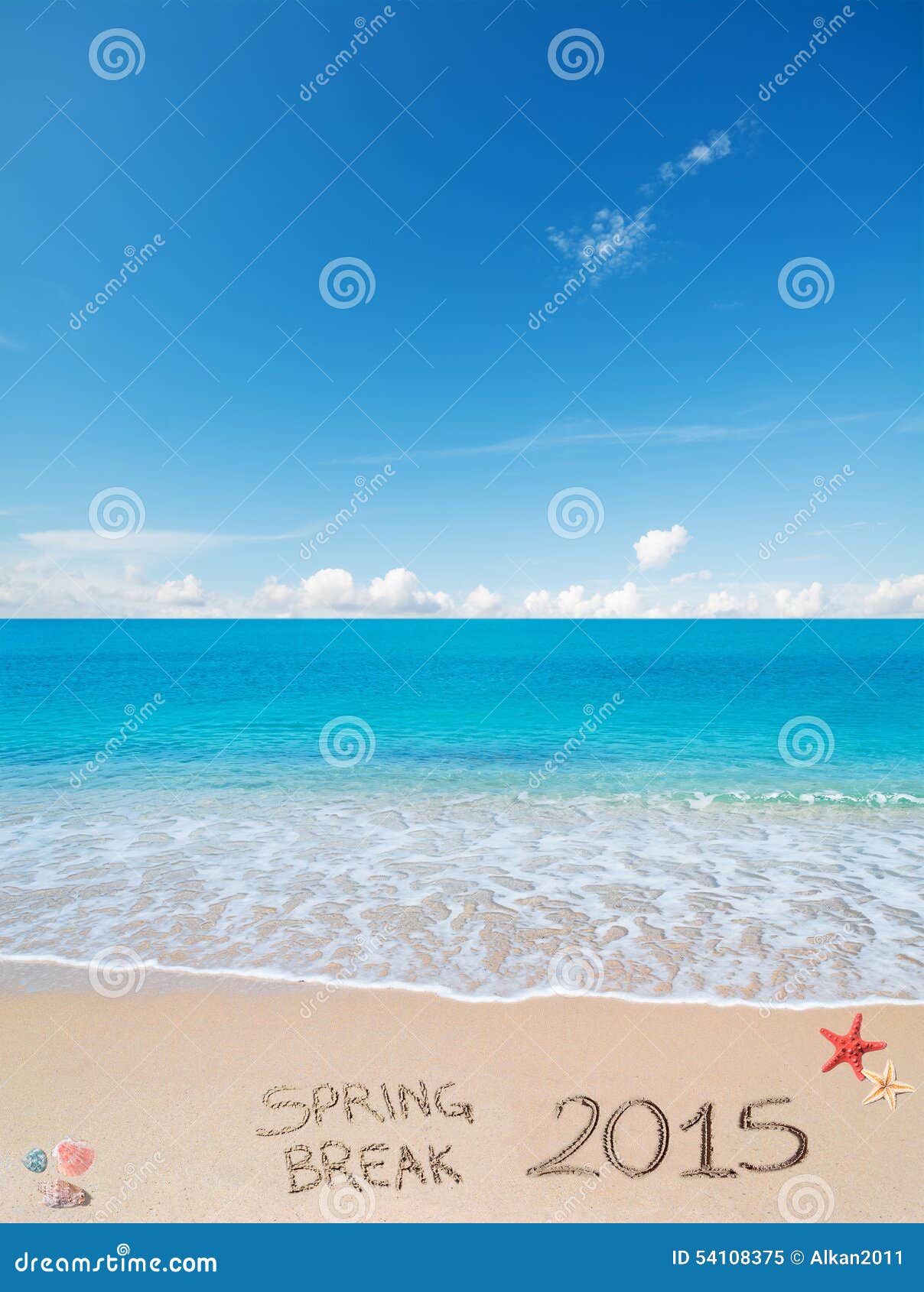 Spring Break 2015 on the Sand Stock Image - Image of vacation, shore ...