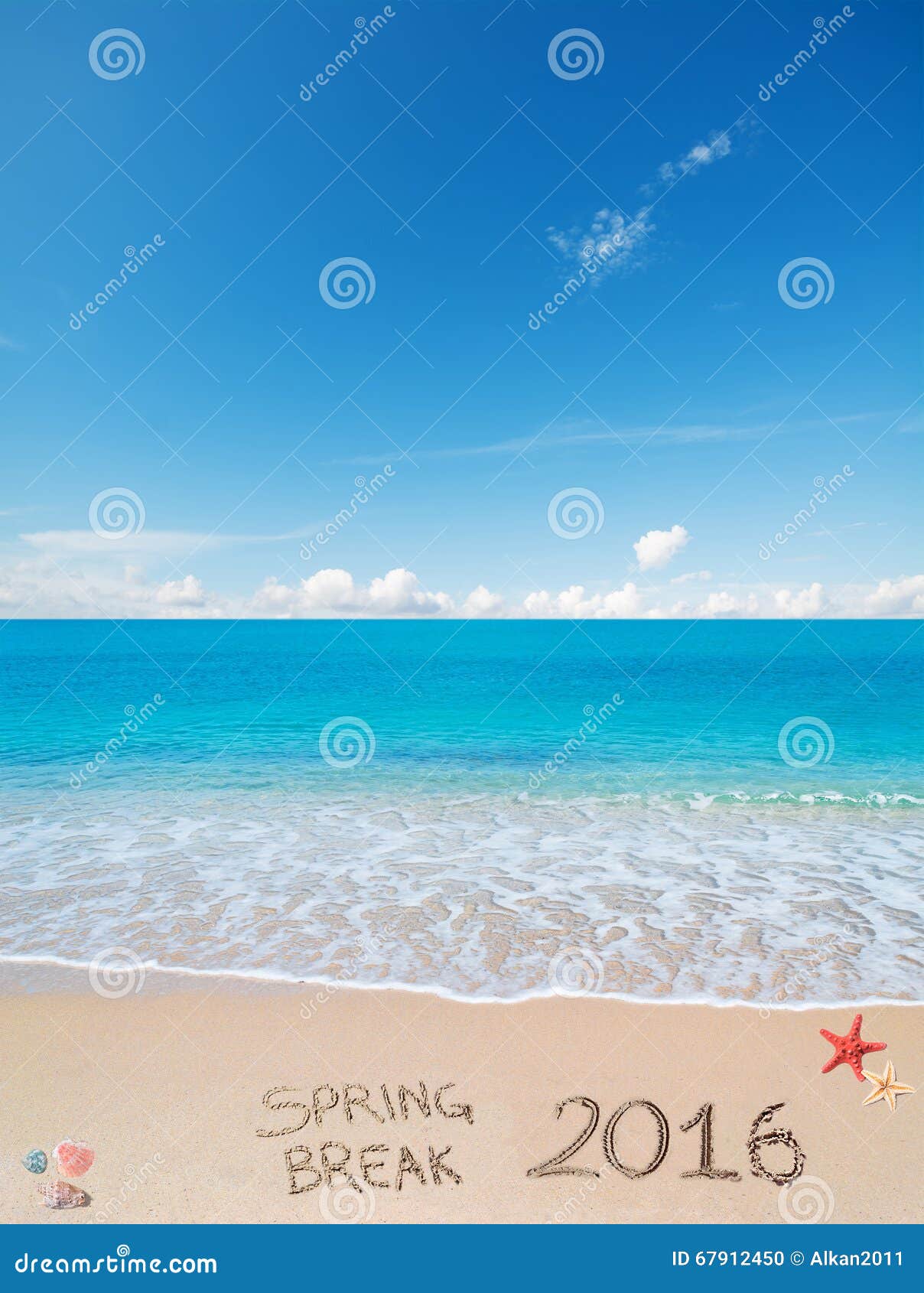 Spring Break 2016 on the Sand Stock Photo - Image of summer, beach ...