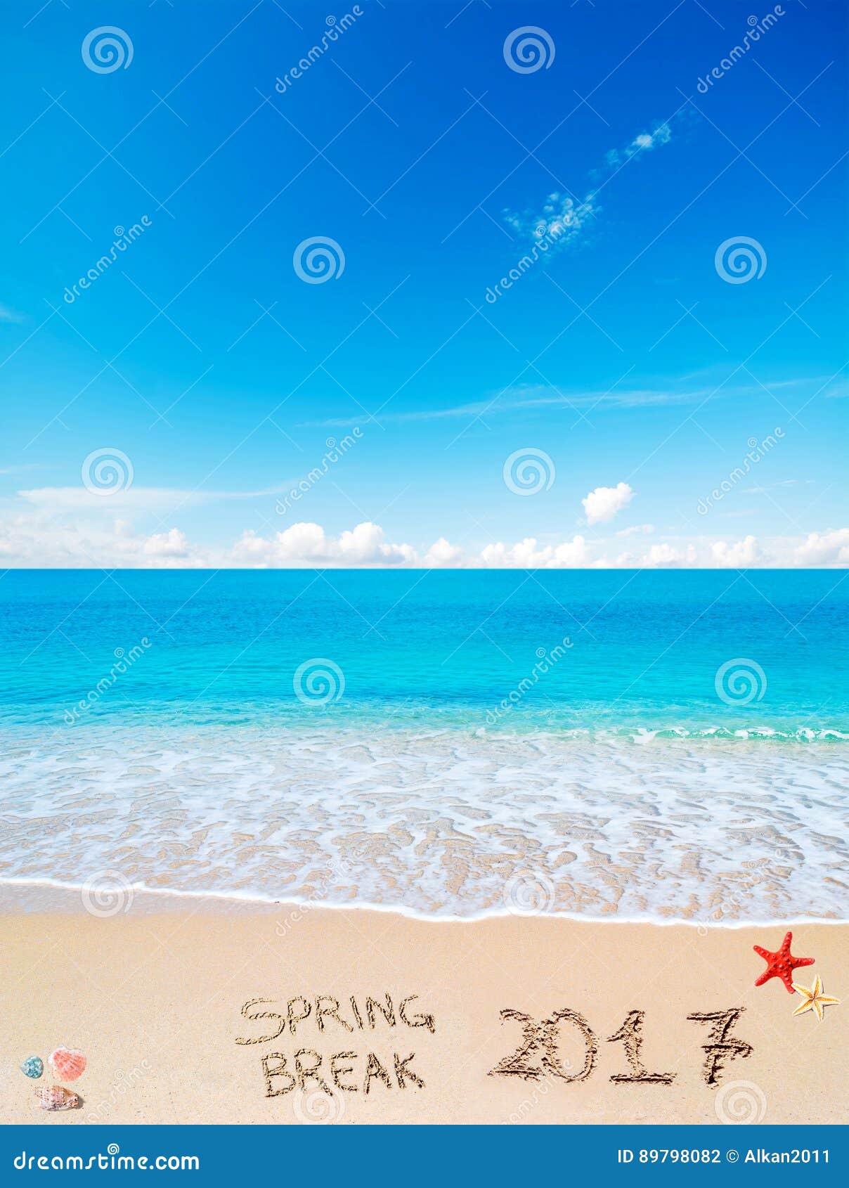 Spring Break 2017 on the Sand Stock Photo - Image of tropical, beach ...