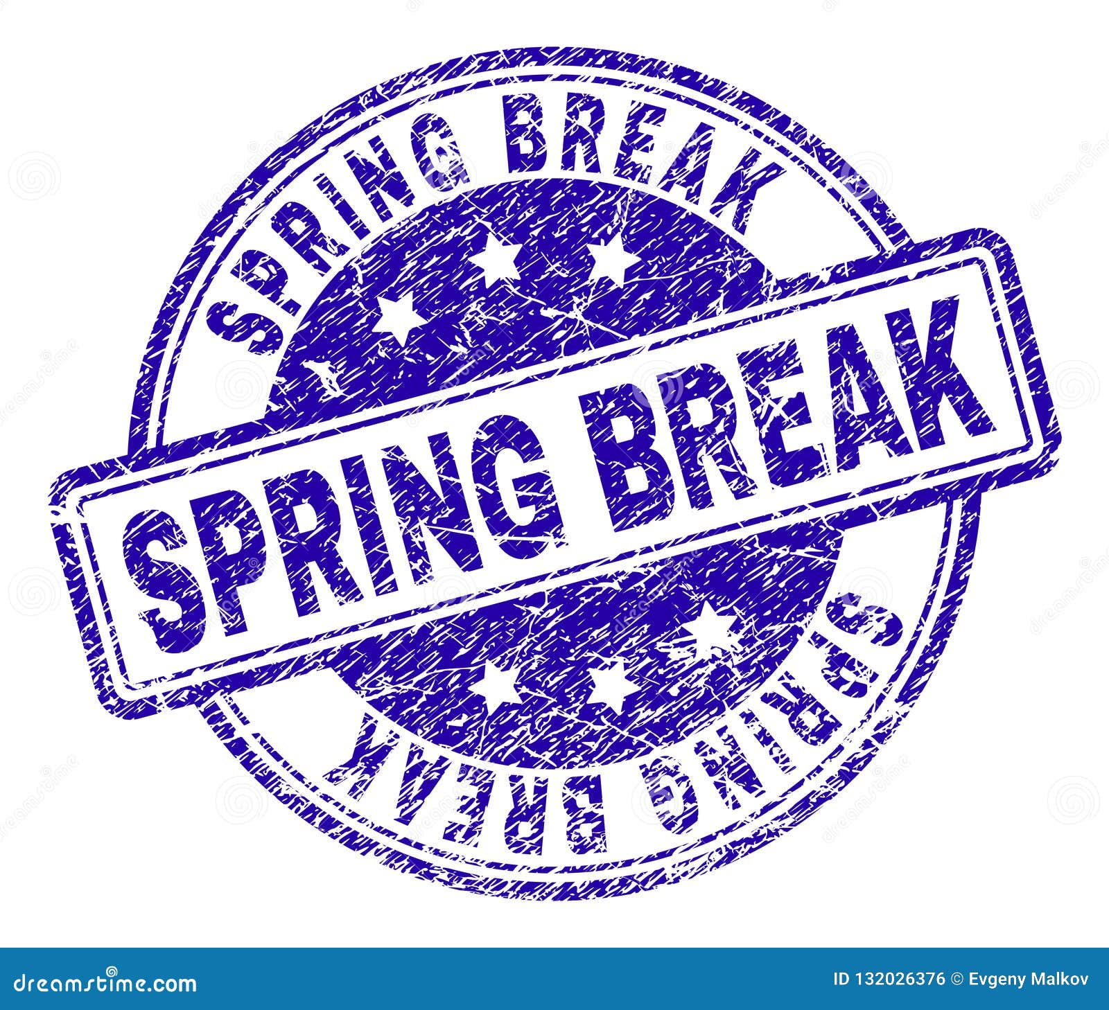 Scratched Textured SPRING BREAK Stamp Seal Stock Vector - Illustration ...