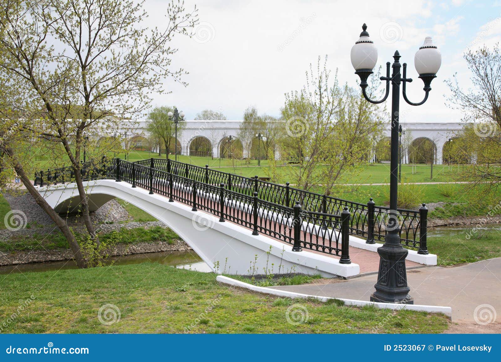 Spring bridge stock image. Image of russia, conduit, moscow - 2523067