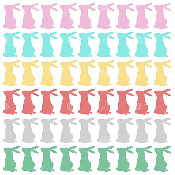 Spring Bunnies Spring Design Pattern Texture Stock Illustration ...