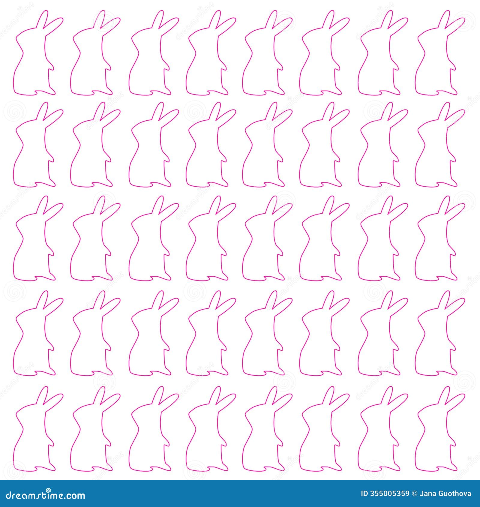 Spring Bunnies Spring Design Pattern Texture Stock Vector ...