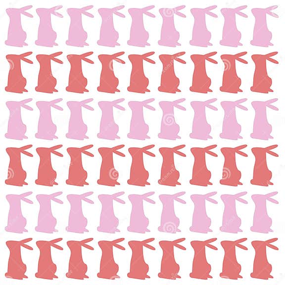 Spring Bunnies Spring Design Pattern Texture Stock Illustration ...