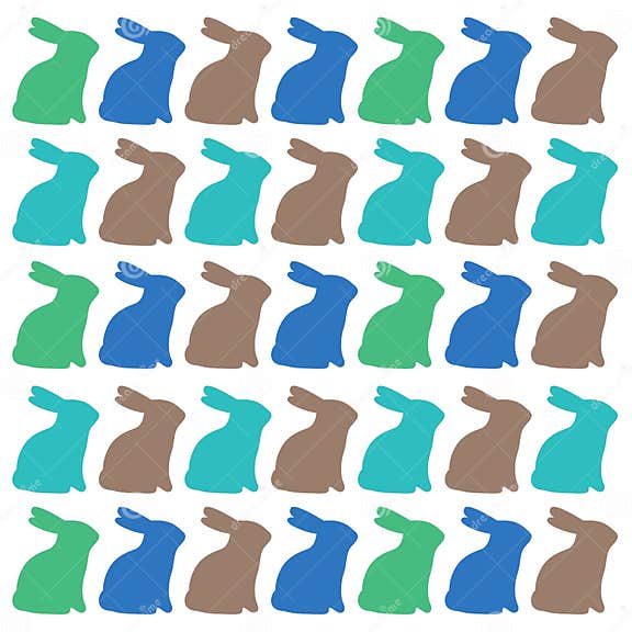 Spring Bunnies Spring Design Pattern Texture Stock Vector ...