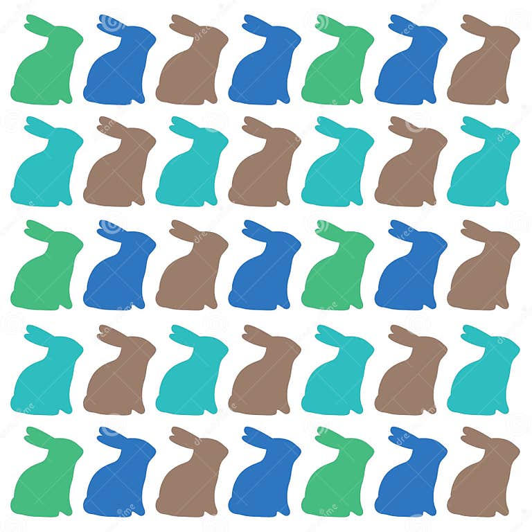 Spring Bunnies Spring Design Pattern Texture Stock Vector ...