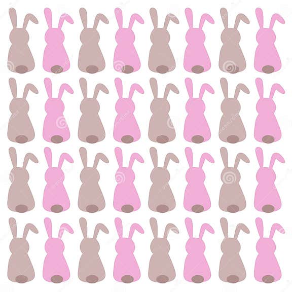 Spring Bunnies Spring Design Pattern Texture Stock Vector ...