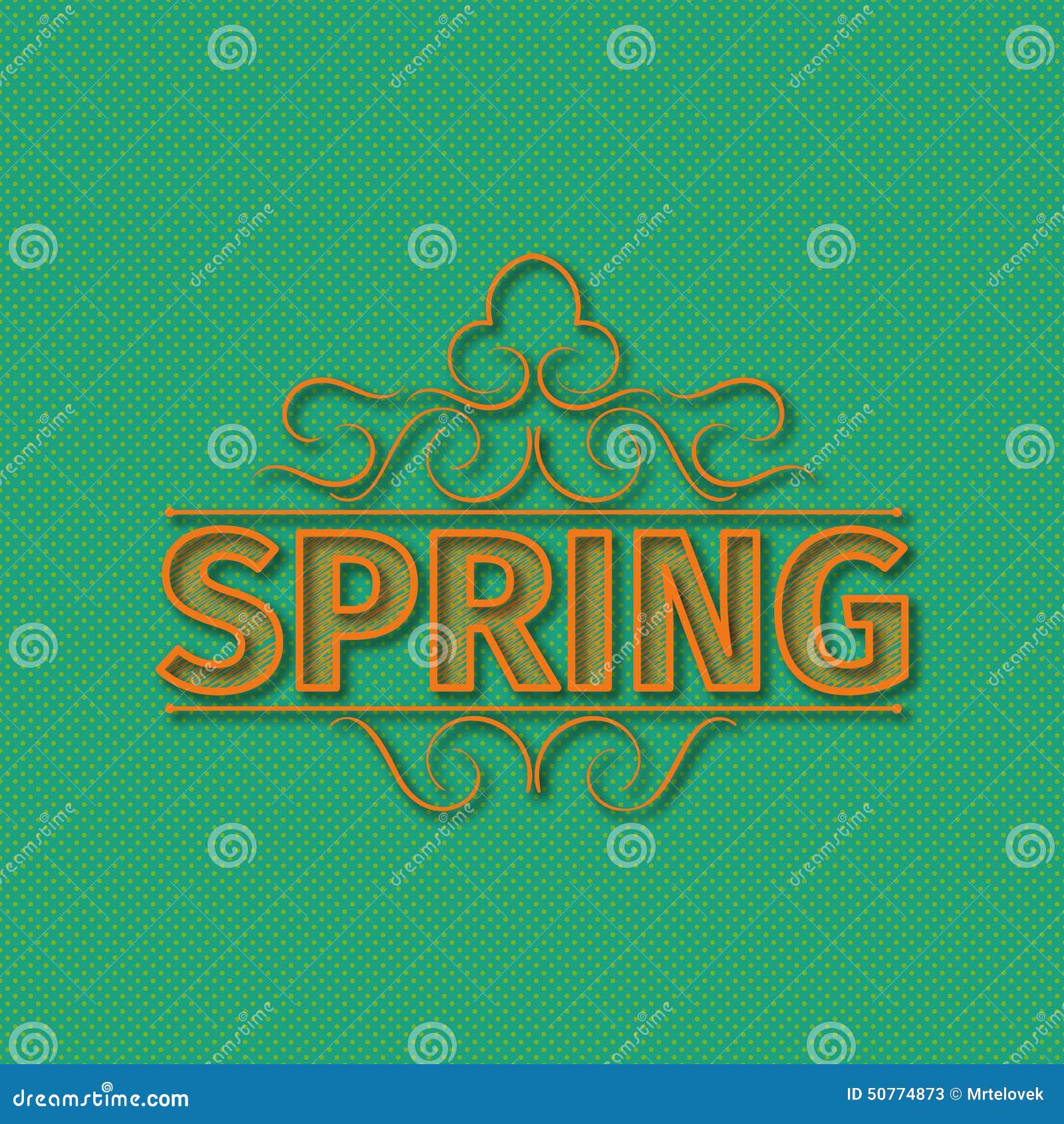 Spring - Calligraphy, Lettering, Monogram Stock Vector - Illustration ... Spring - Calligraphy, Lettering, Monogram Stock Vector - Illustration ...