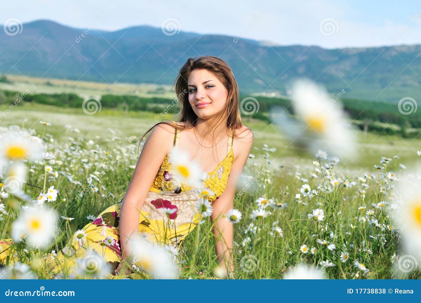 Spring calm teen girl stock photo. Image of outdoors - 17738838
