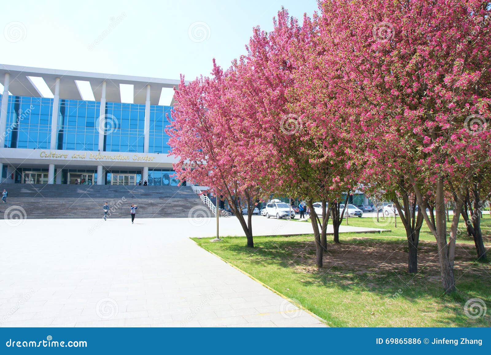 Spring campus editorial photo. Image of modern, forest - 69865886