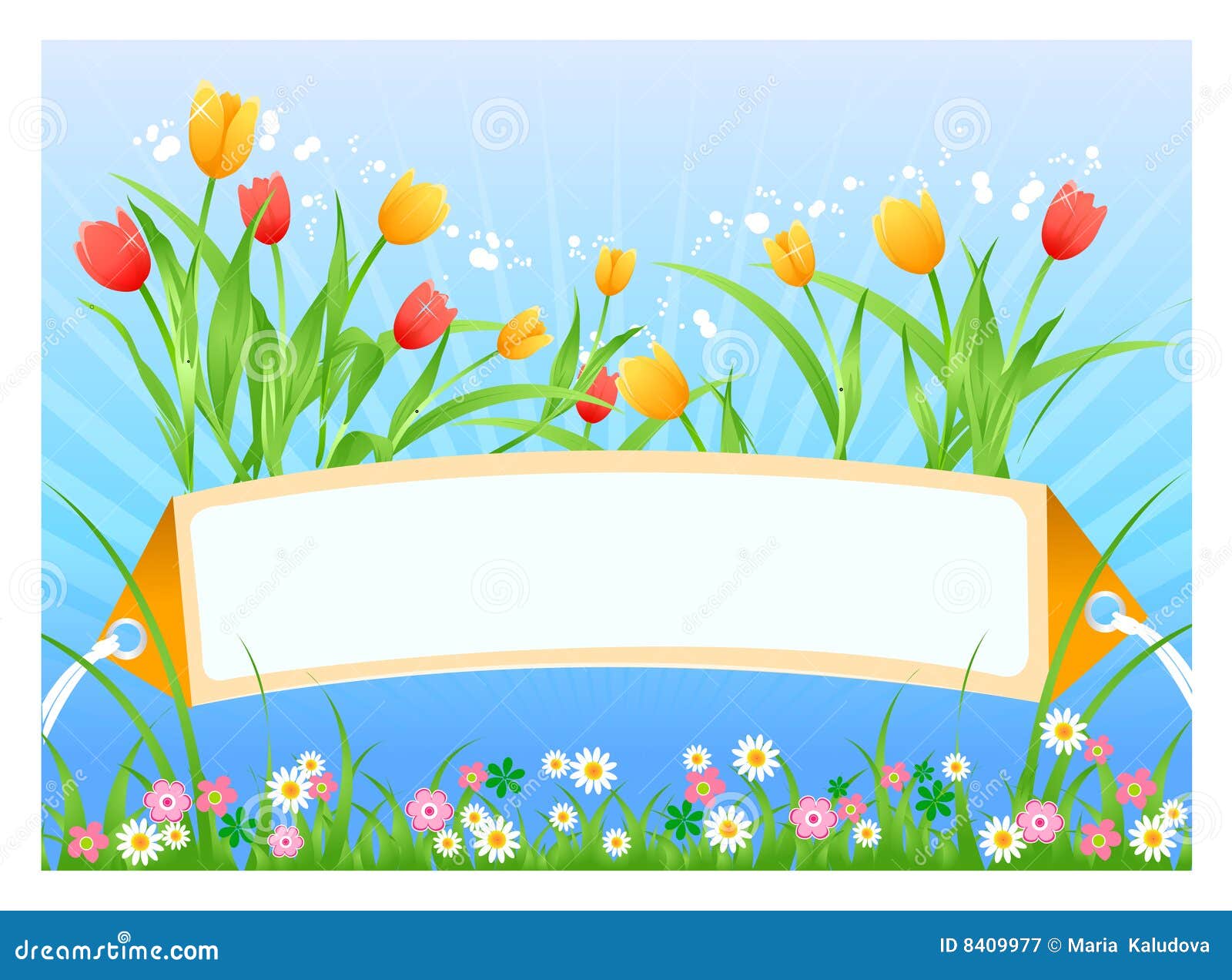 Spring card stock vector. Illustration of nature, decoration - 8409977