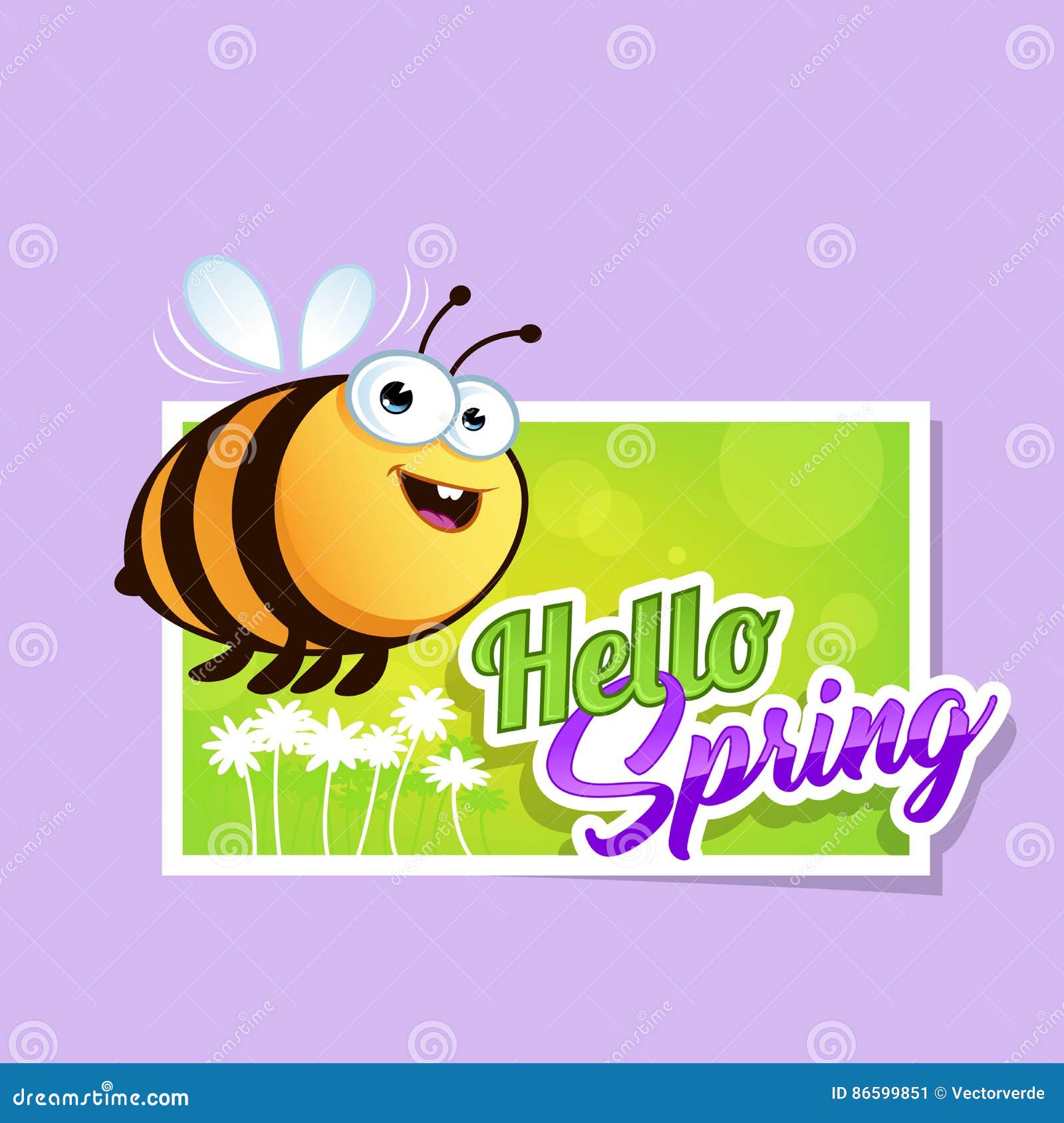 Spring stock vector. Illustration of spring, happy, cartoon - 86599851