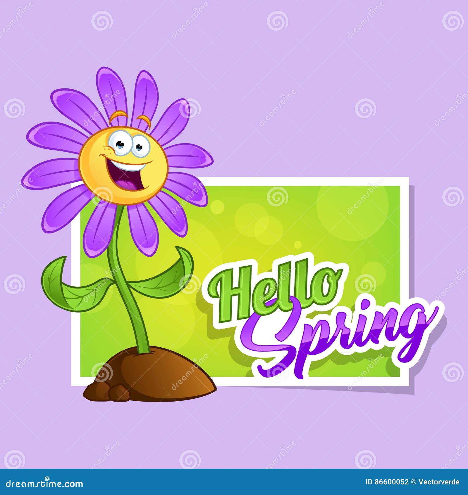 Spring stock vector. Illustration of season, floral, garden - 86600052