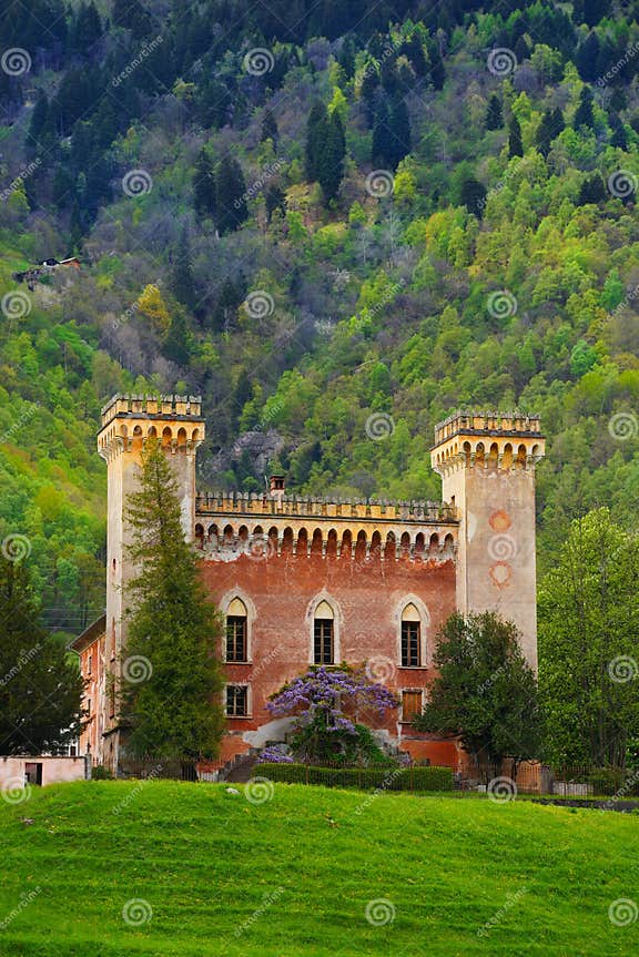 Spring Castel stock image. Image of middle, antique, bastille - 55584559