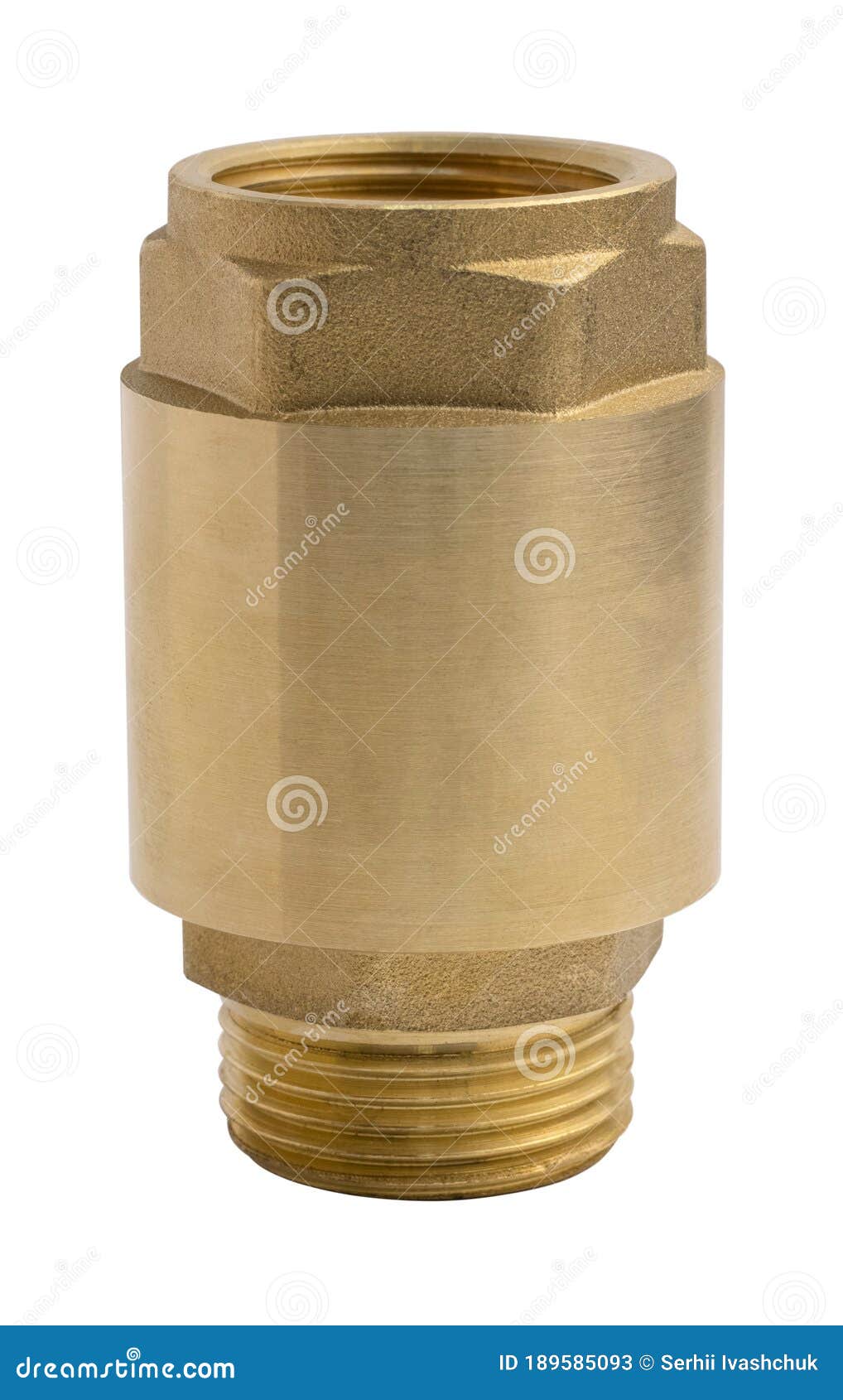 Y Spring Check Valve 1 Inch Brass Spring Assisted Y Check Valves View Of The Front And Back