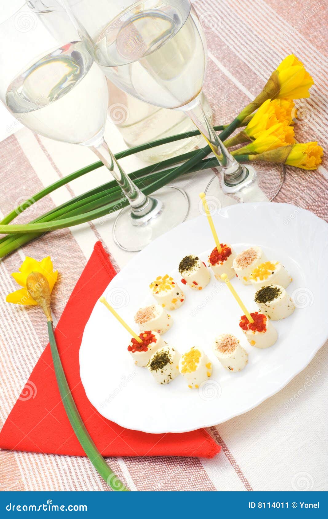 Spring cheese snack stock image. Image of cheese, fresh - 8114011
