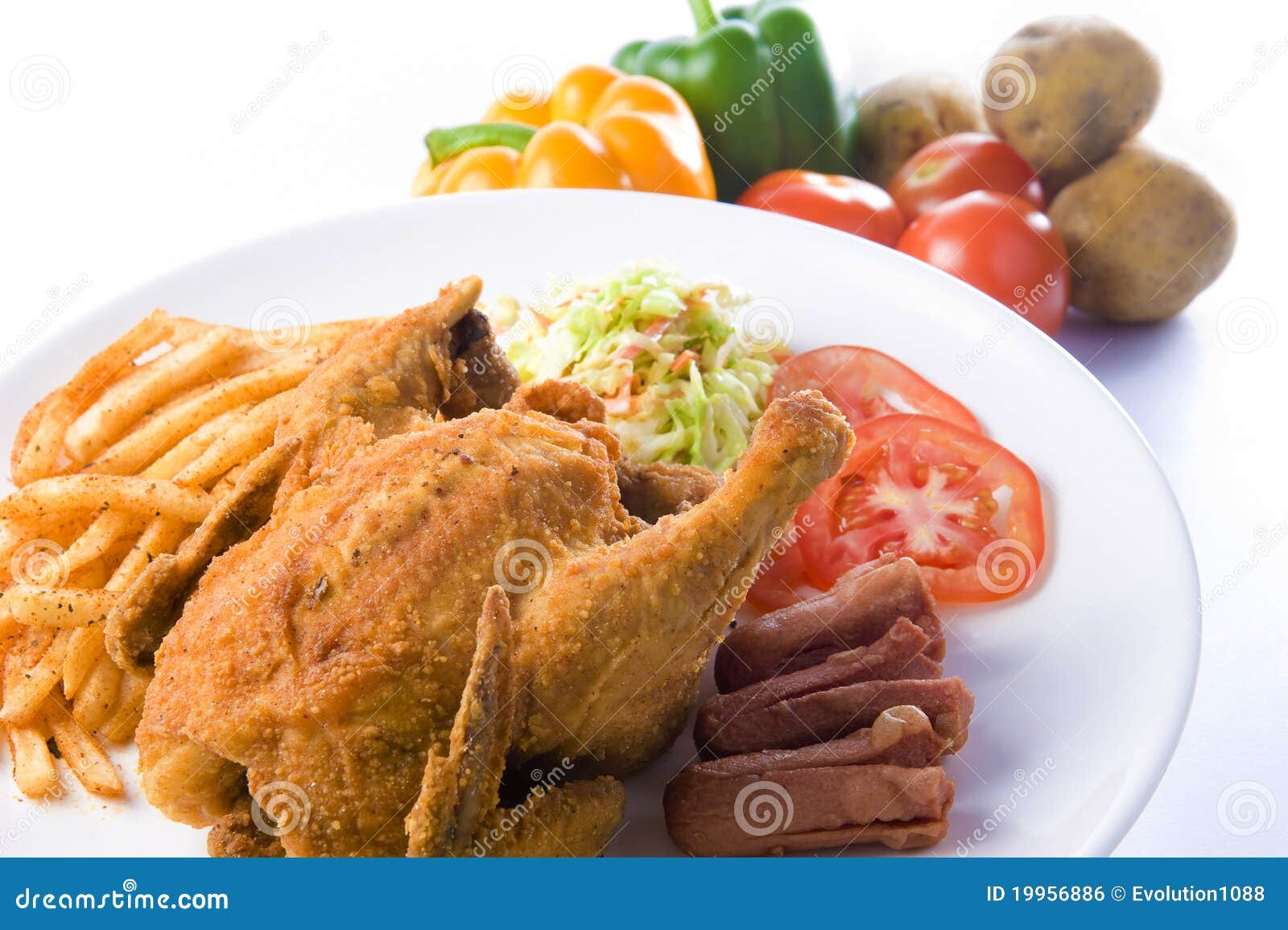 Spring Chicken stock photo. Image of spring, hungry, garnish - 19956886