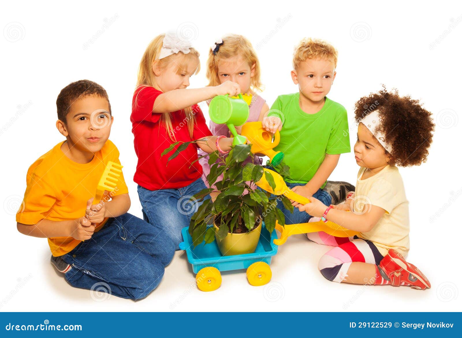 Spring chores stock image. Image of kids, beautiful, frizzy - 29122529