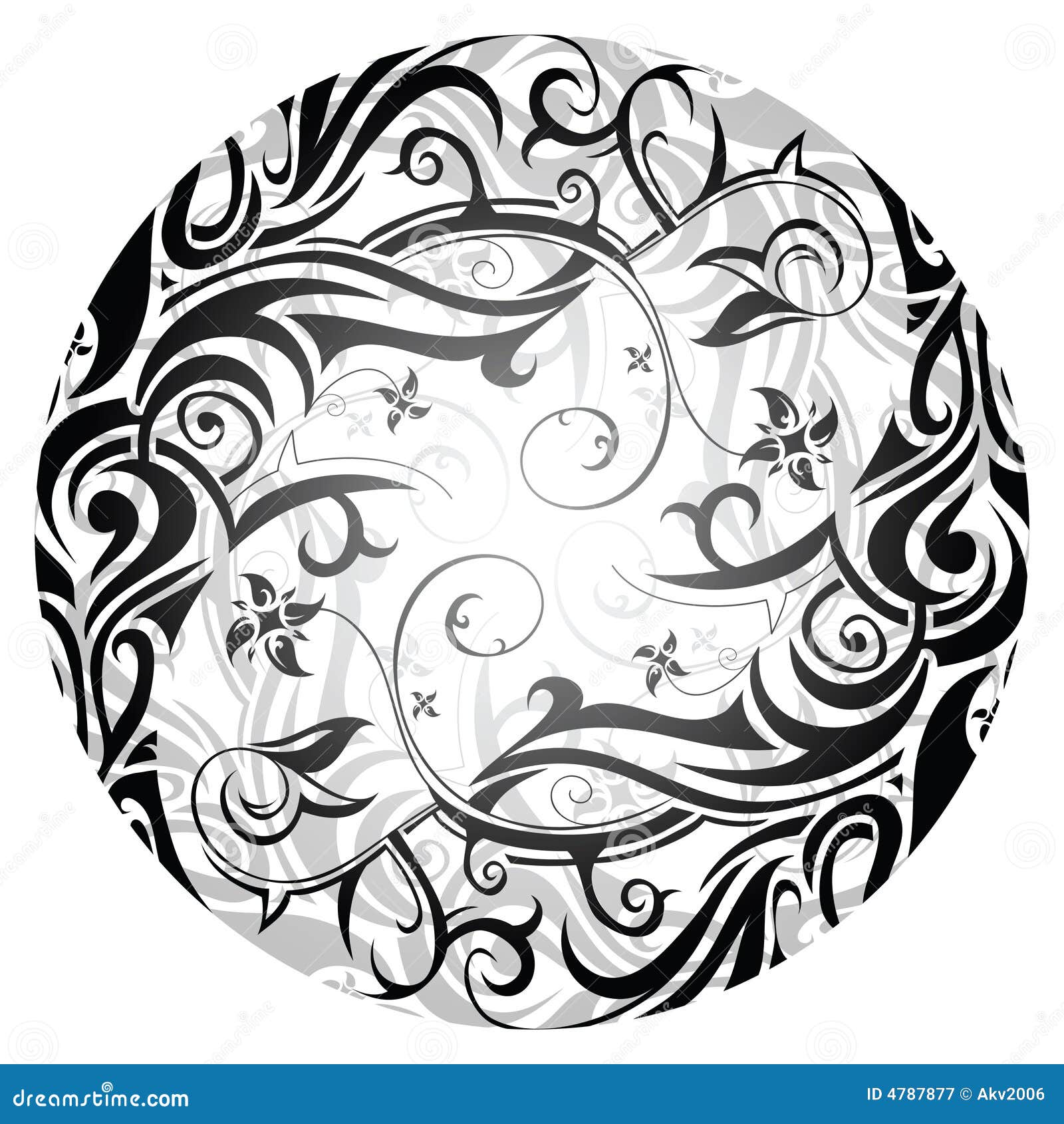 Spring in circle stock vector. Illustration of decoration - 4787877