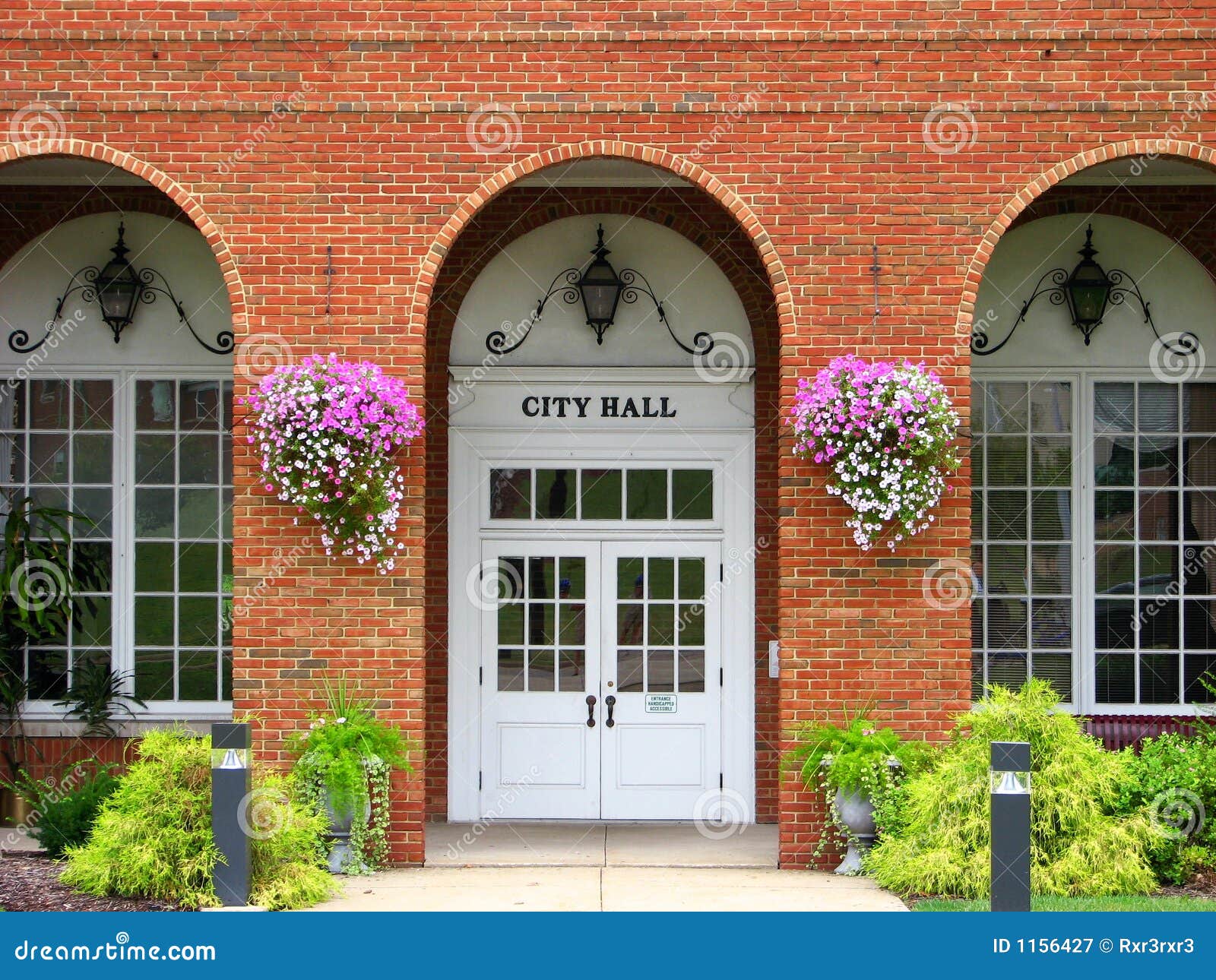 Spring at City Hall stock image. Image of entrance, government - 1156427