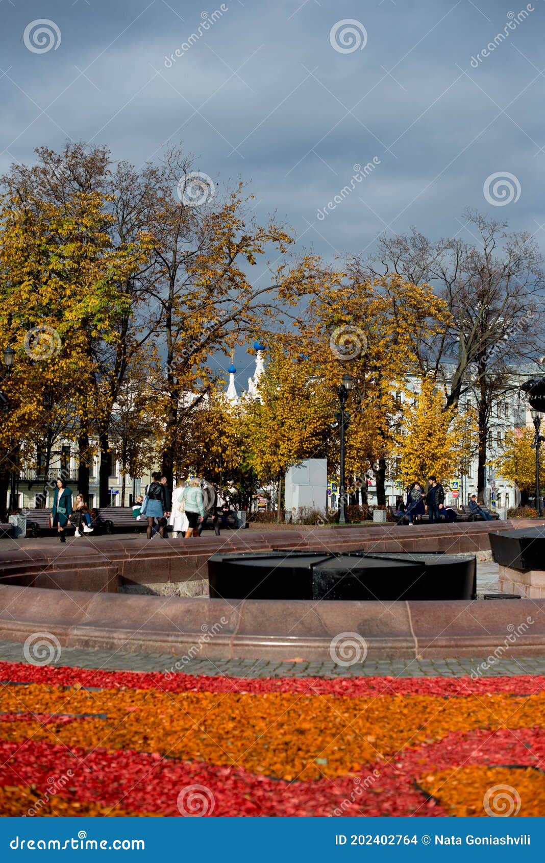 Spring in the city editorial stock image. Image of street - 202402764