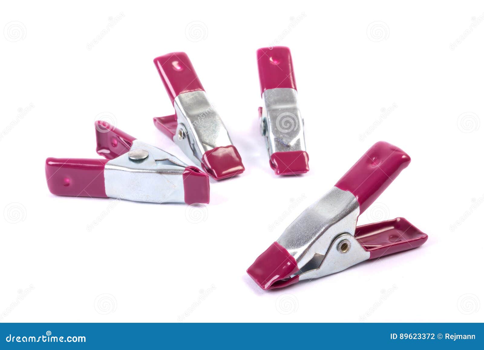 Spring Clamps with Rubber Coating Stock Photo - Image of large, macro ...