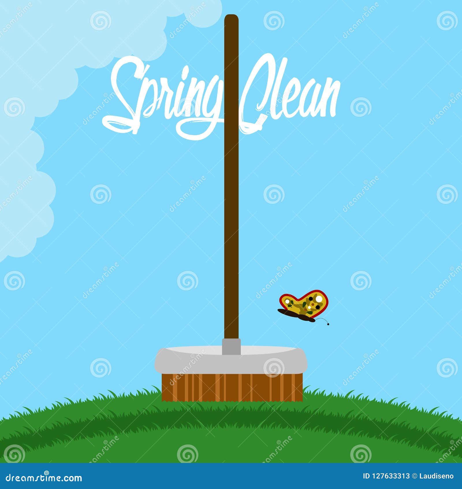 Spring clean concept image stock vector. Illustration of domestic ...