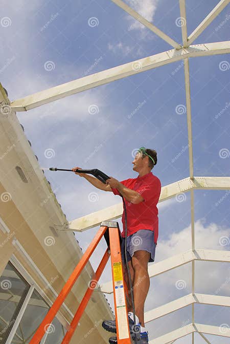 Spring cleaning stock image. Image of gutters, backyard - 21435147