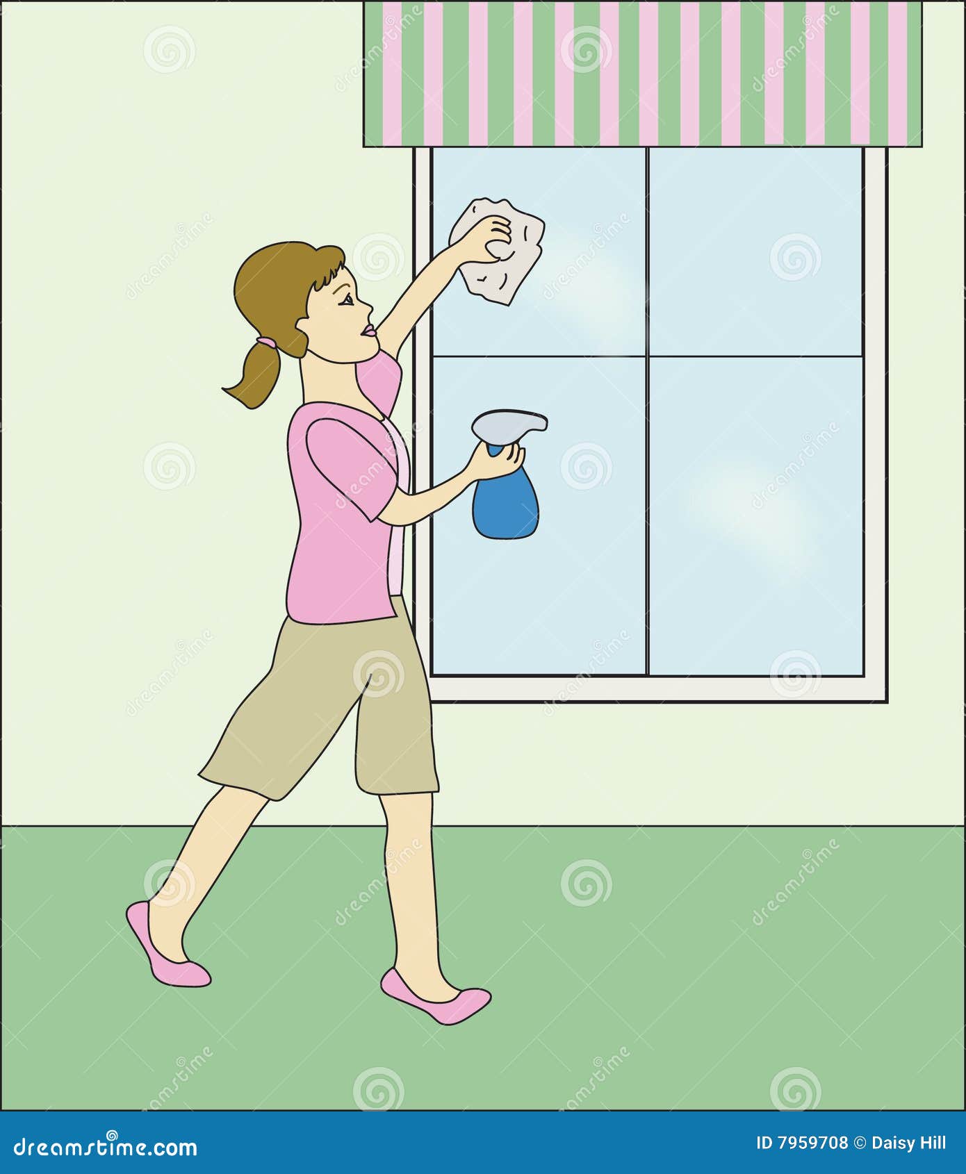 Spring Cleaning stock vector. Illustration of spruce, pristine - 7959708