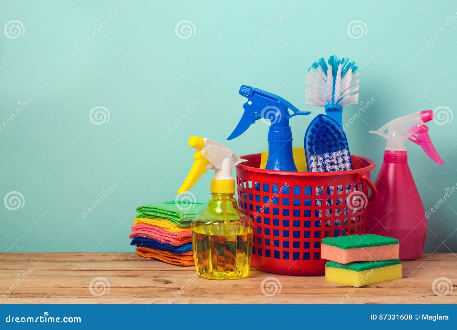 Spring Cleaning Concept. Cleanliness Sanitize And Through The Pandemic ...